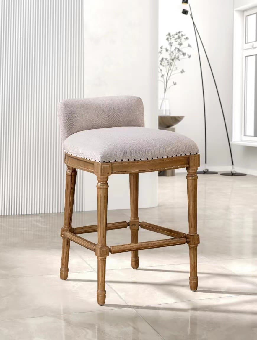 Francesca Wood Bar Stool | Boraam Industries